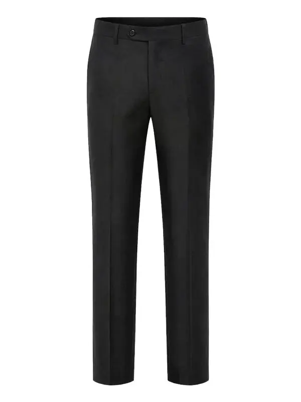 Corneliani Scalloped-hem Trousers - Black