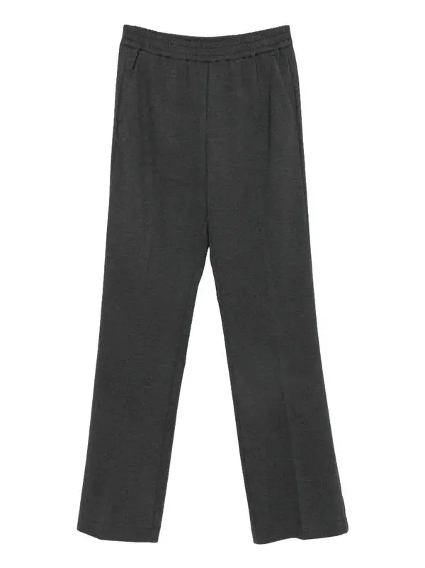 Pinko Elasticated Waistband Straight-leg Trousers - Grey