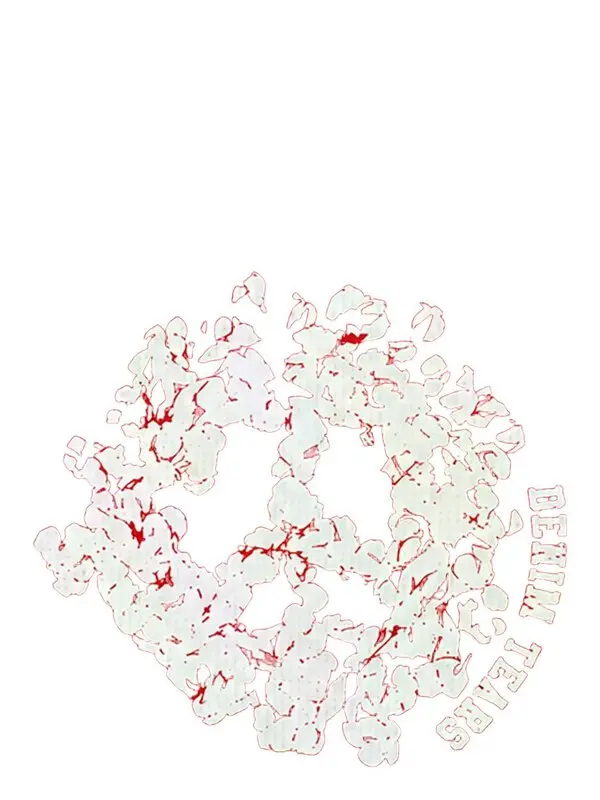 DENIM TEARS Peace Wreath Graphic-print Thermal T-shirt - Red