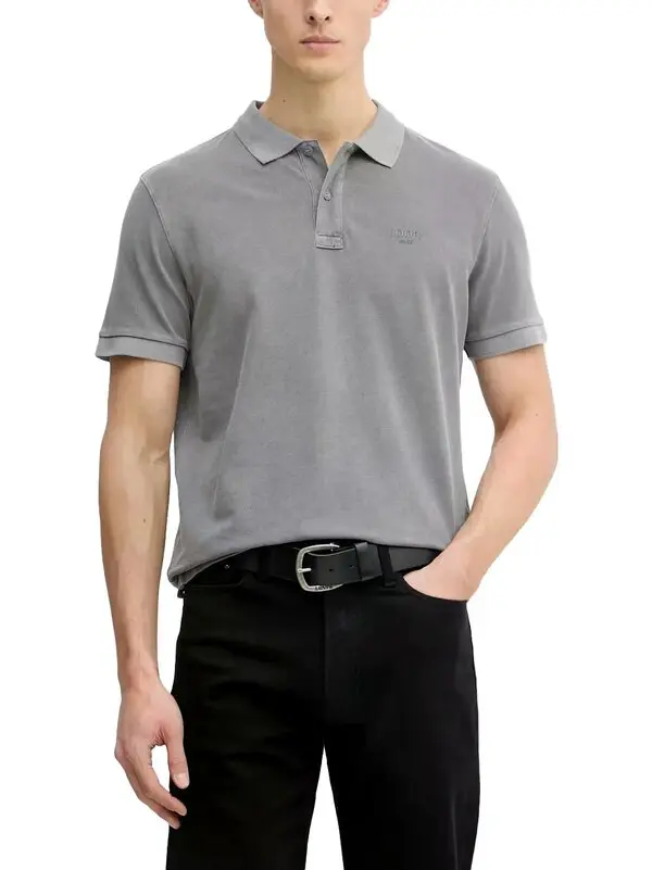 JOOP! Ambrosian Logo-embroidered Polo Shirt - Grey