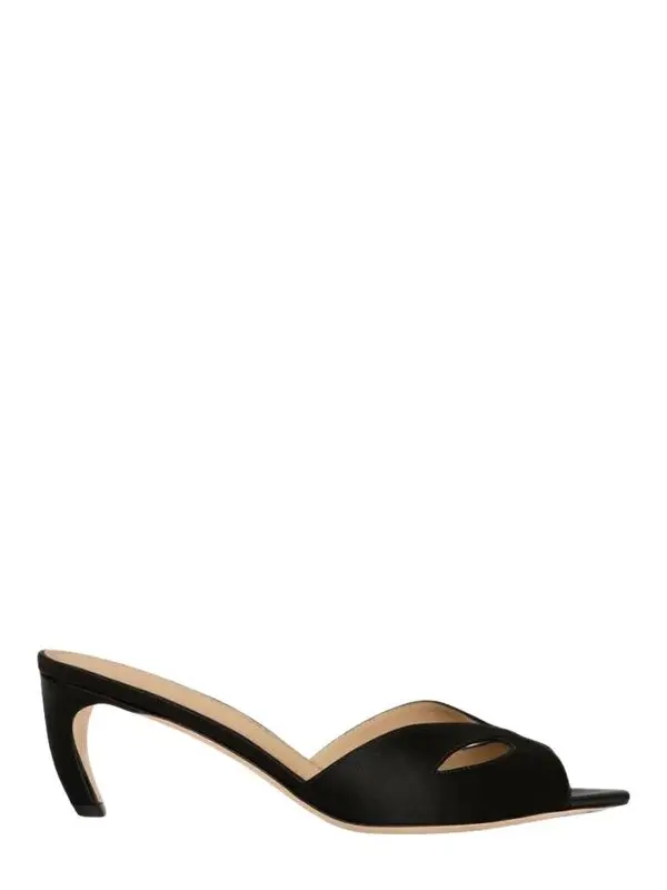 Victoria Beckham Harlow Mask Cutout Sandals - Black