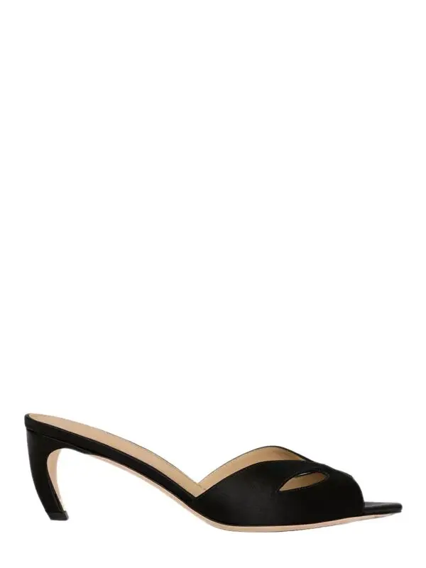 Victoria Beckham Harlow Mask Cutout Sandals - Black