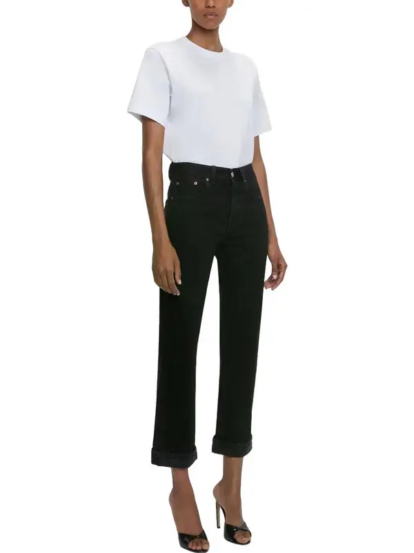 Victoria Beckham Straight Leg Jeans - Black
