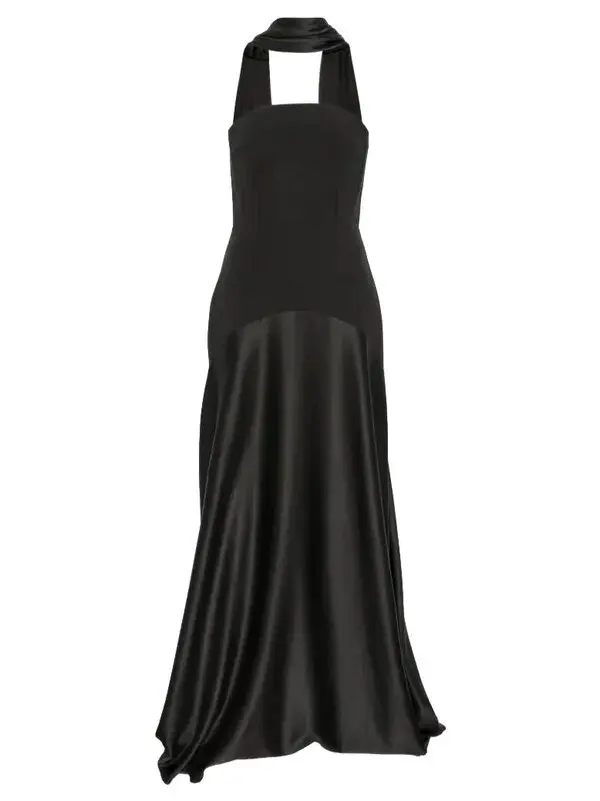 Solace London Mae Strapless Maxi Dress - Black