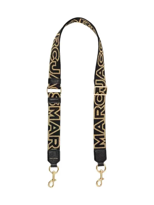 Marc Jacobs Logo Webbing Bag Strap - Black