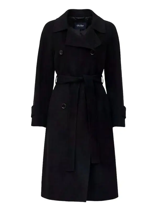 Max Mara Samanta Belted Coat - Black