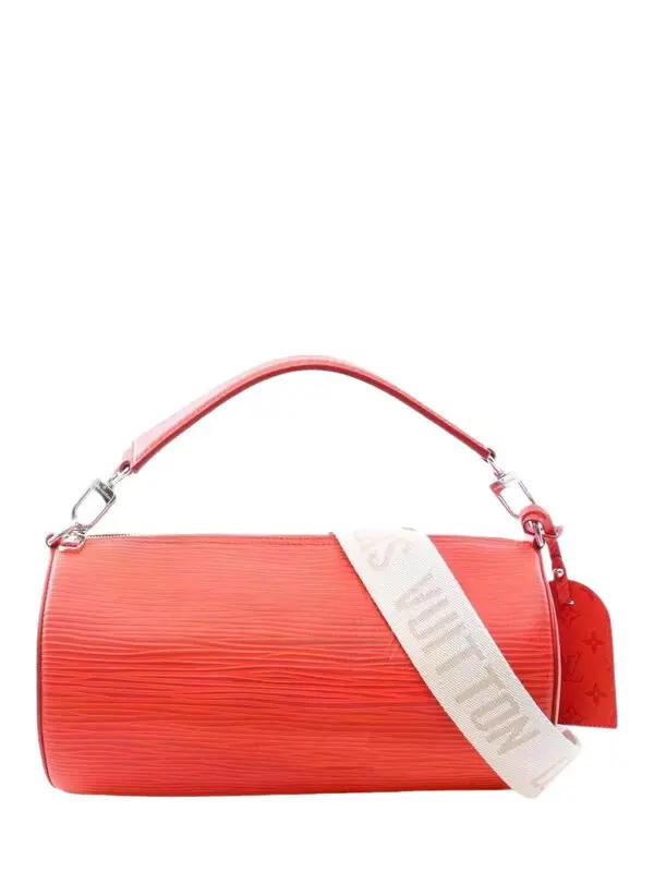 LOUIS VUITTON 2021 Soft Polochon Leather Tote Bag - Red