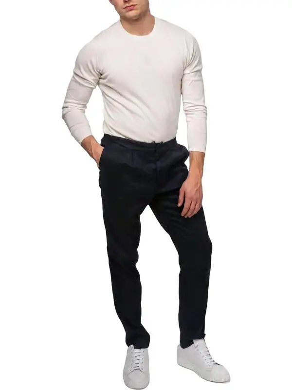 DEVORE INCIPIT Pleated Elasticated-waistband Trousers - Blue