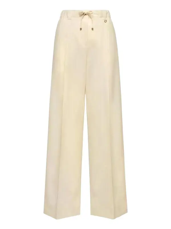 Moncler Drawstring Waist Wide-leg Trousers - Neutrals