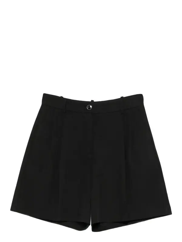 Pinko Pleated Belted Shorts - Black