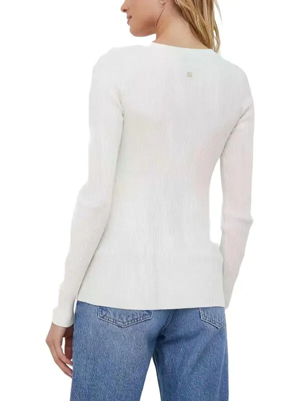 JOOP! Ribbed Knit Sweater - White