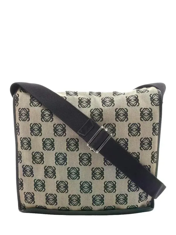 Loewe Anagram Jacquard Canvas Cross Body Bag - Neutrals