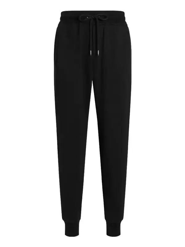 Dolce & Gabbana Jersey Trousers With Patch - Black