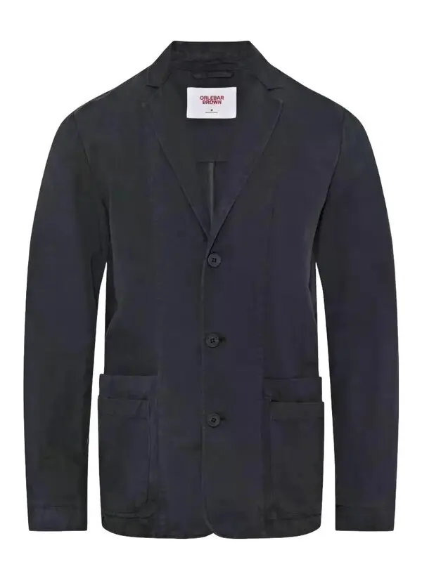 Orlebar Brown Single-breasted Patch-pocket Jacket - Blue