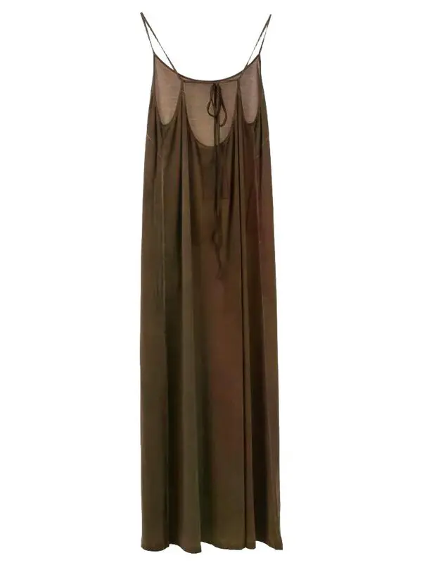 UMA WANG Sleeveless Maxi Dress - Brown