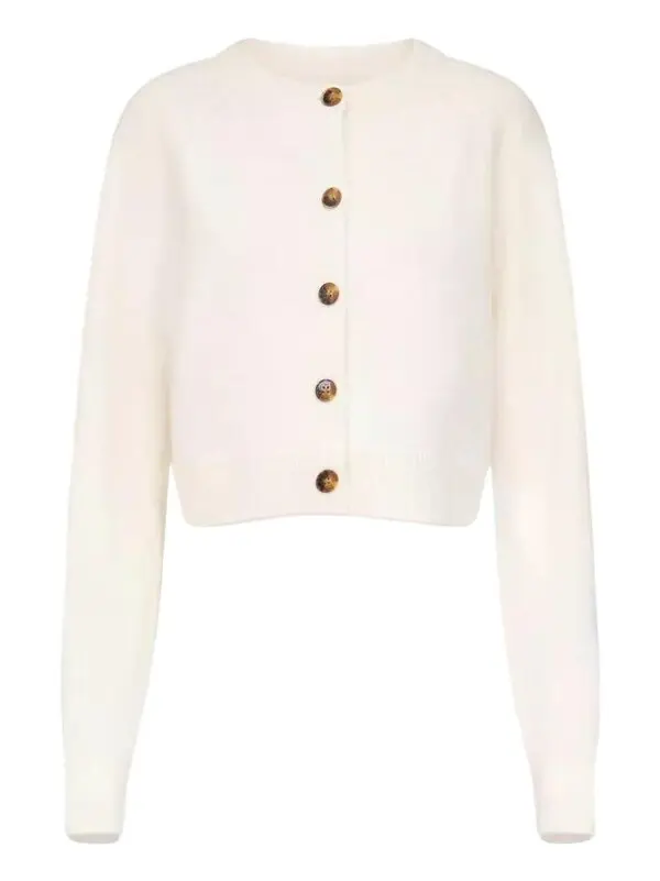 Loulou De Saison Heike Cashmere Cardigan - Neutrals