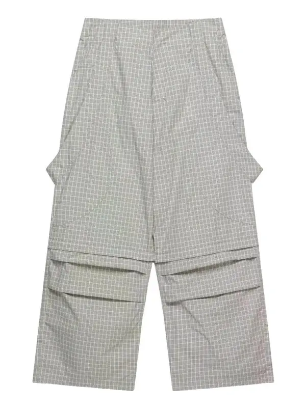 NAMESAKE Checked Trousers - Grey