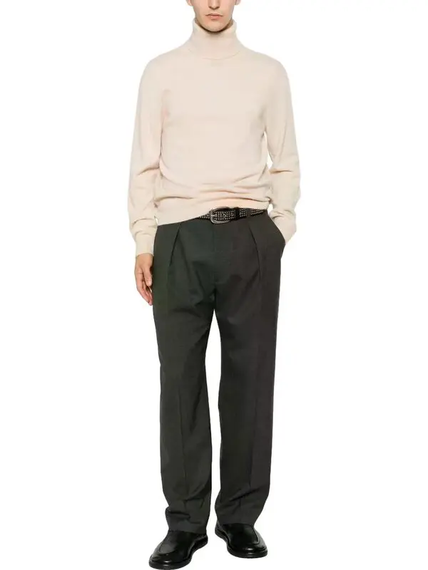 Sandro Cashmere Turtleneck Sweater - Neutrals