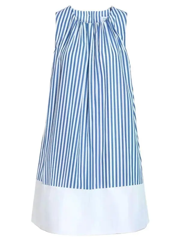 Tanya Taylor Hallie Striped A-line Mini Dress - White