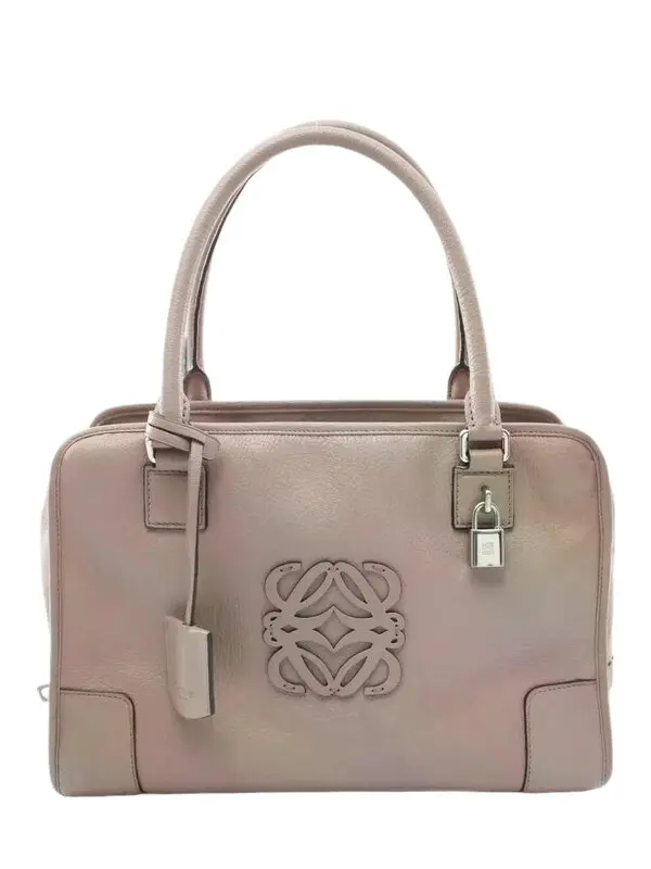 Loewe Amazona Leather Tote Bag - Grey