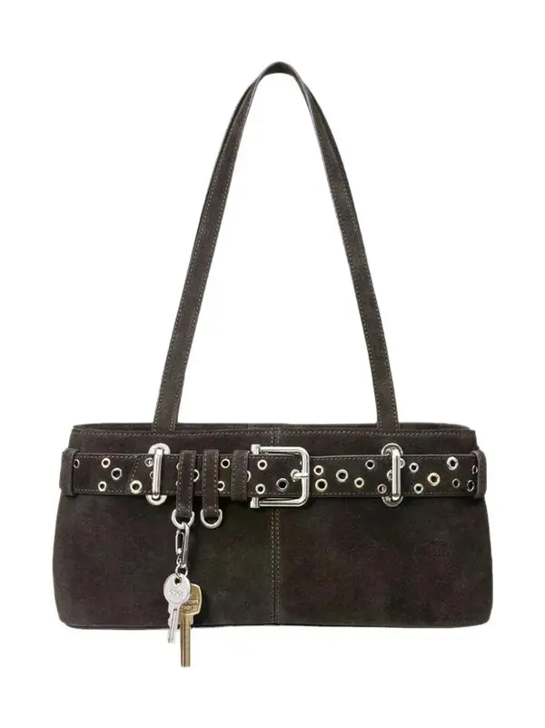 OSOI Mini Buckled Shoulder Bag - Brown