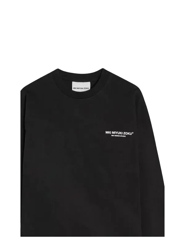 MKI MIYUKI ZOKU Design Studio Logo Print Sweatshirt - Black