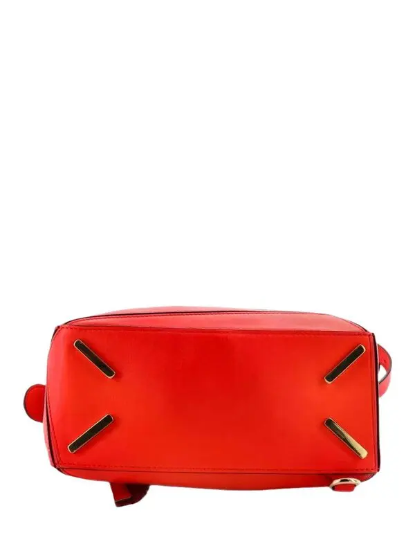 Loewe Puzzle Bag Leather Small Satchel - Red