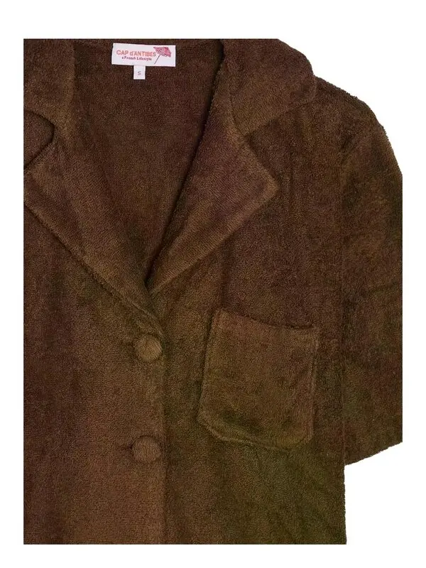 Cap D'antibes Terry Cloth Tassel-trim Shirt - Brown