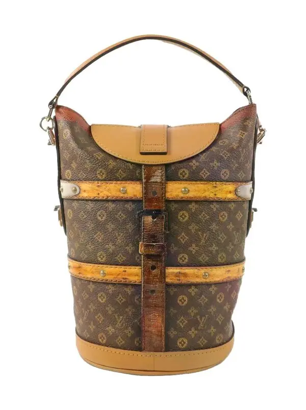 LOUIS VUITTON Time Trunk Monogram Shoulder Bag - Brown