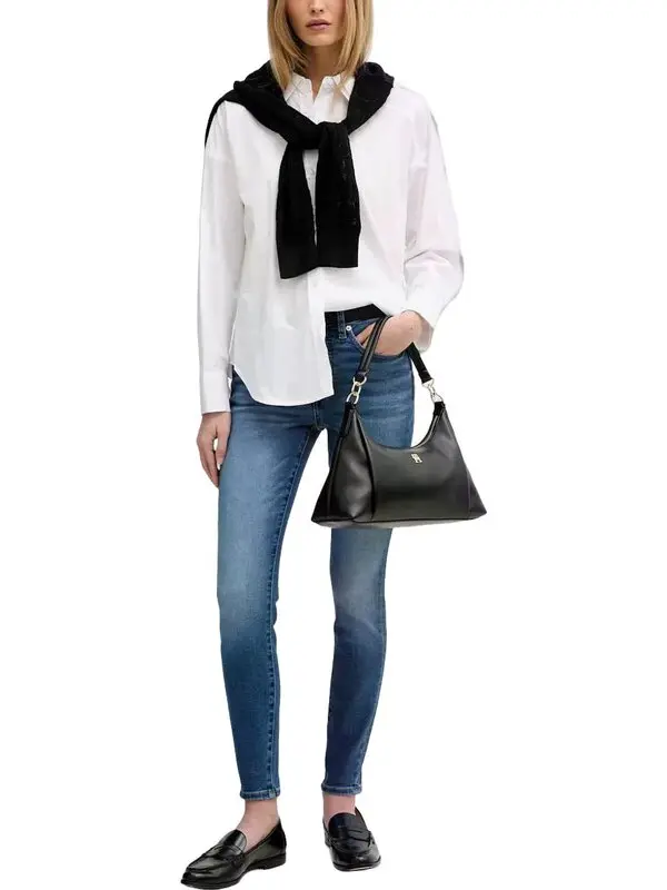 Dkny Elasticated Waist Buttoned Shirt - White
