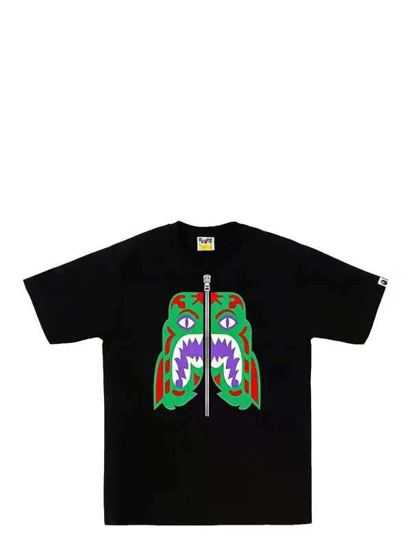 A BATHING APE Color Camo Tiger T-shirt - Black