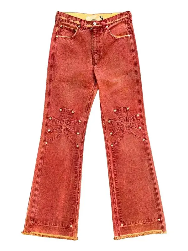 SEKRIT Flared Jeans - Red