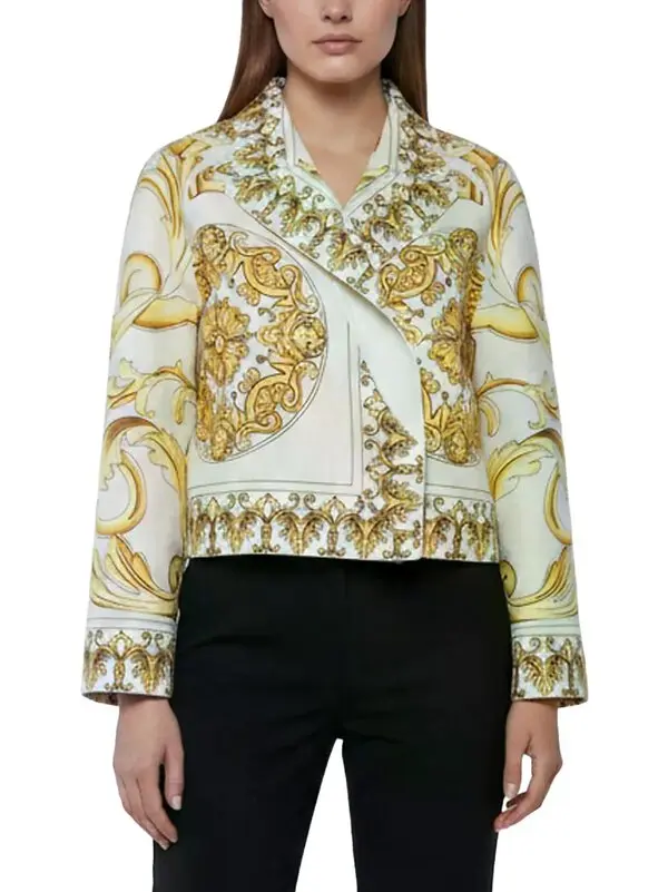 Fendi Baroque Print Reversible Jacket - Neutrals