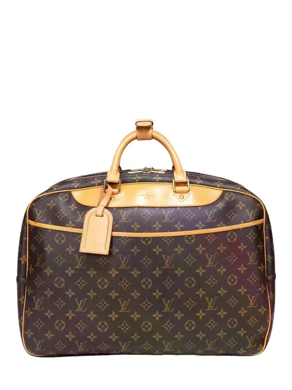 LOUIS VUITTON Alize 24h Monogram Canvas Luggage Bag - Brown