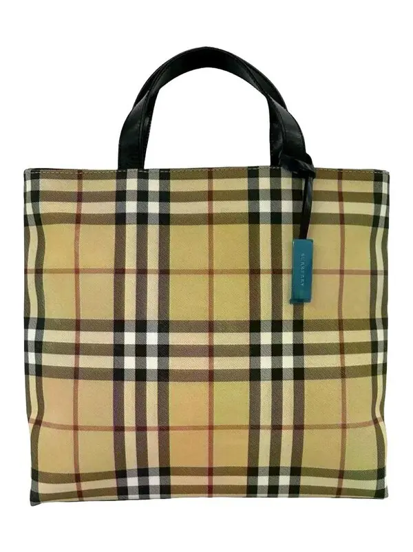 Burberry Haymarket Check Tote Bag - Neutrals