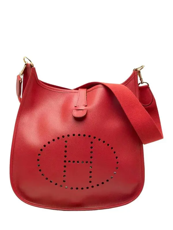 Hermès Courchevel Evelyne Crossbody Bag - Red