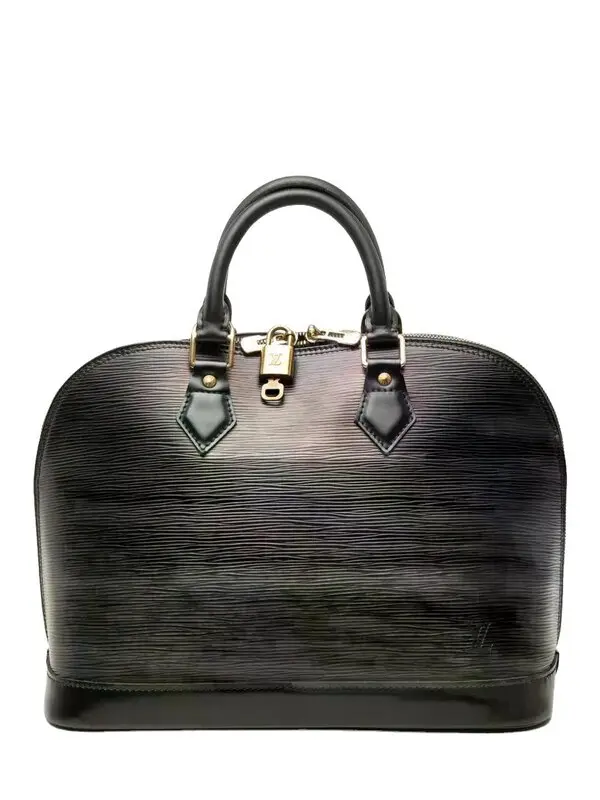 LOUIS VUITTON Epi Alma Pm Handbag - Black