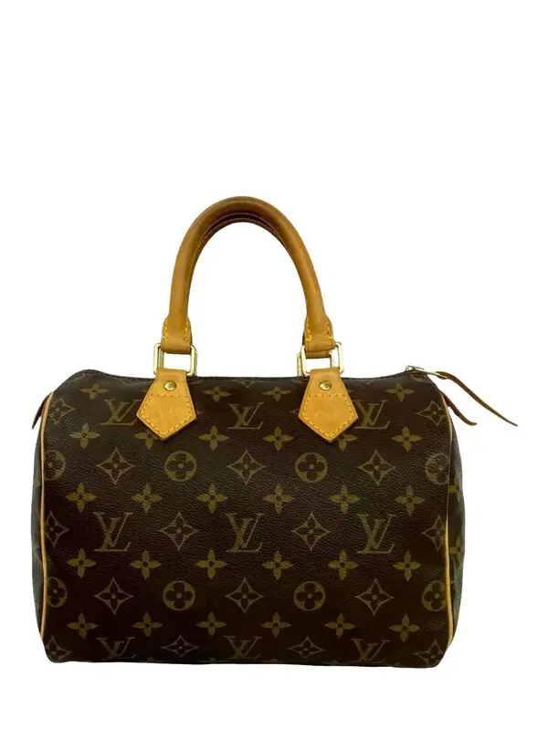 LOUIS VUITTON Monogram Speedy 30 Boston Bag - Brown