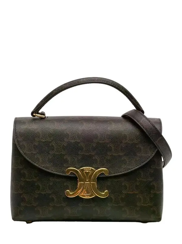 Celine Triomphe Nino Satchel - Brown
