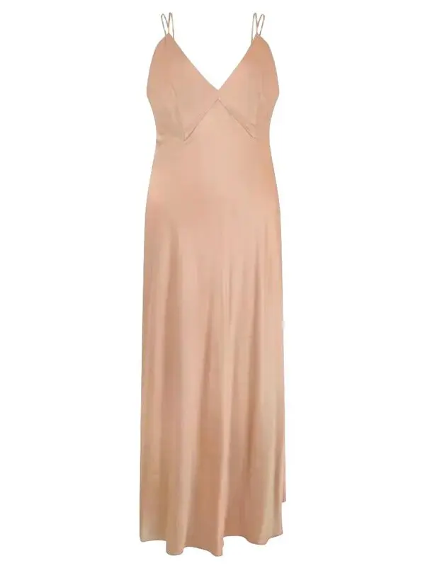 Alberta Ferretti V-neck Maxi Dress - Pink