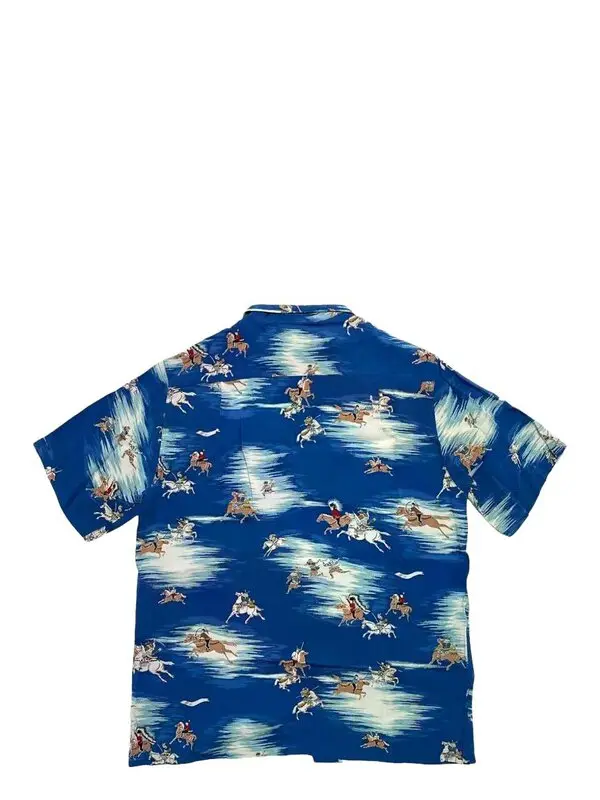 Kapital Kamikaze Aloha Short-sleeve Shirt - Blue