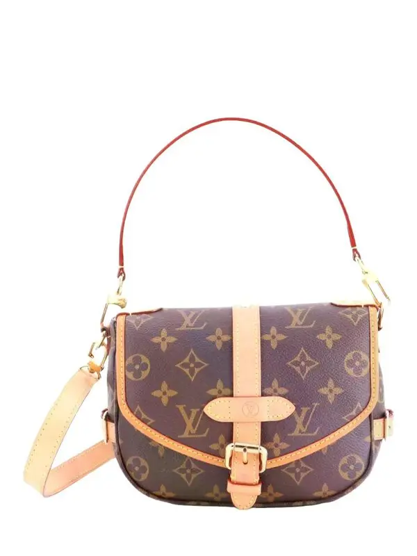LOUIS VUITTON Monogram Canvas Saumur Bb Crossbody Bag - Brown