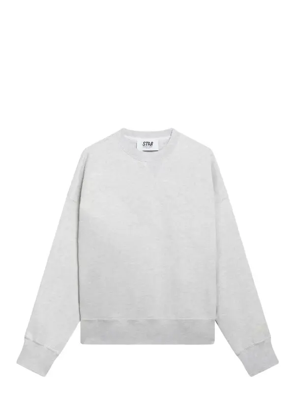 GOLDEN GOOSE Star Crystal-embellished Crew Neck Sweater - Grey