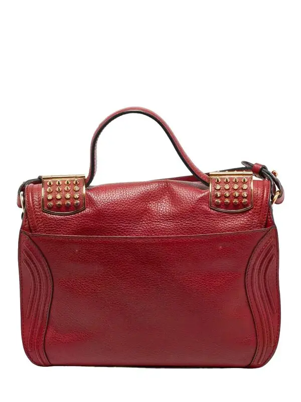 CHRISTIAN LOUBOUTIN Dompteuse Leather Top-handle Bag - Red