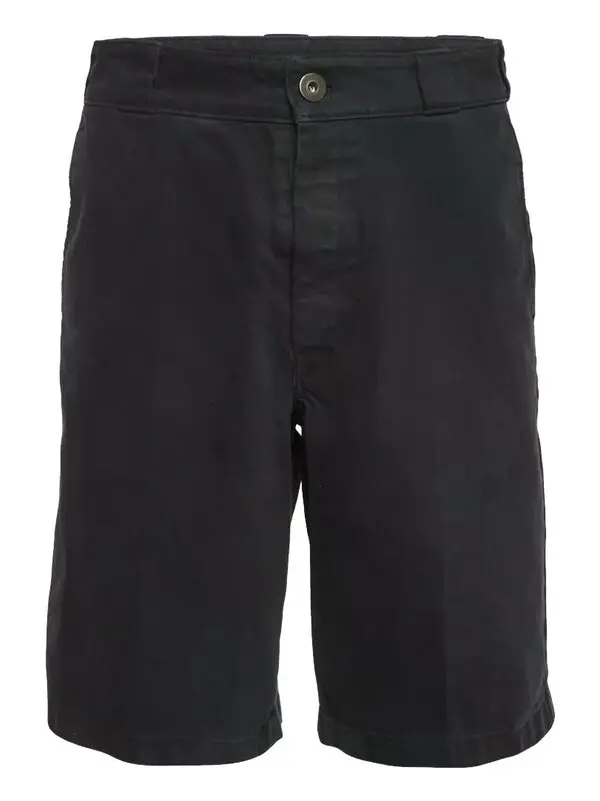 Prada Embroidered Logo Shorts - Blue