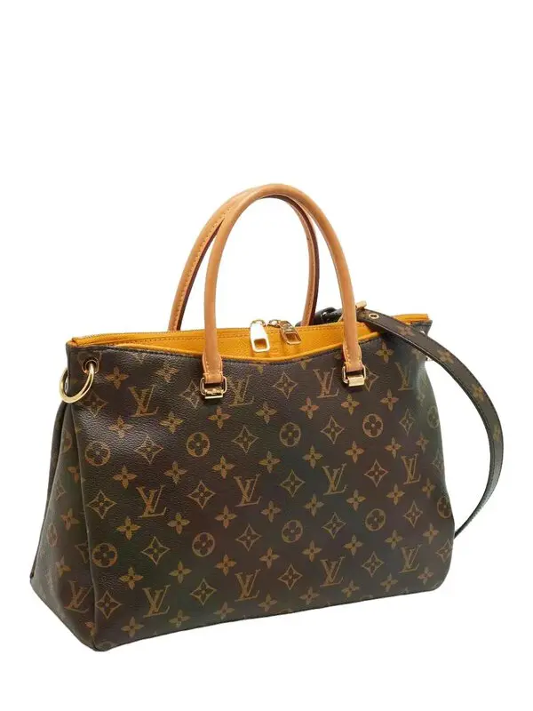 LOUIS VUITTON Pallas Monogram Tote Bag - Brown