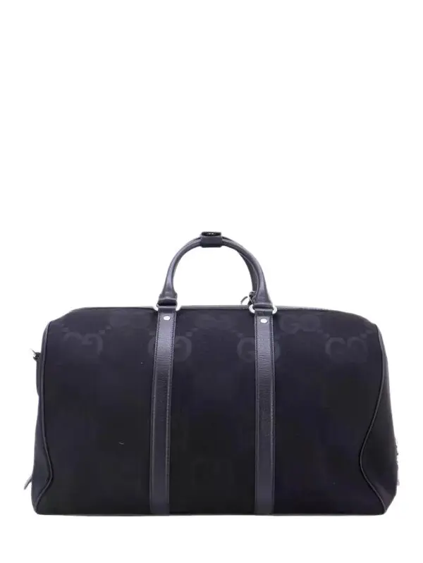 Gucci Jumbo Gg Canvas Small Travel Duffle Bag - Black