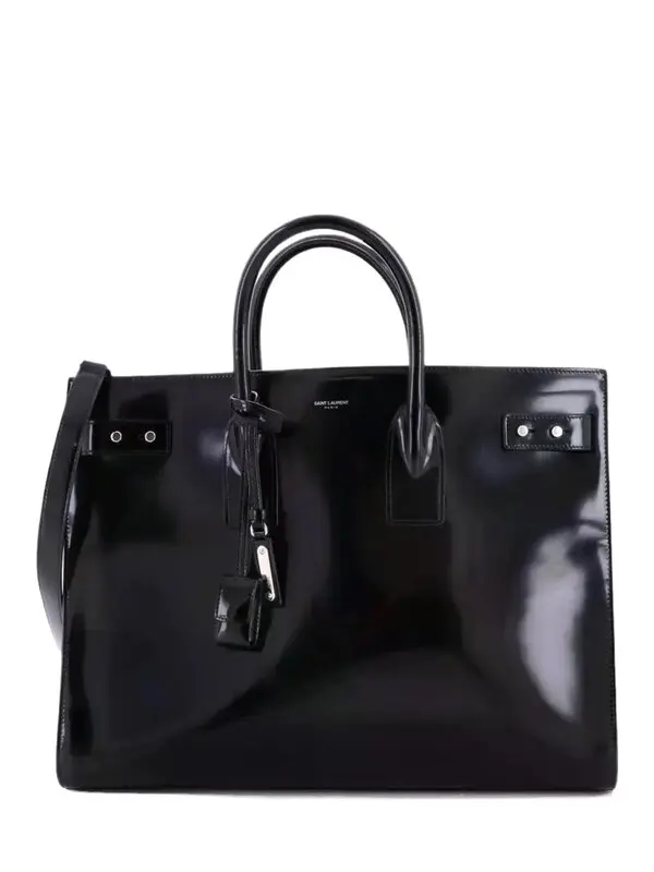 Saint Laurent Sac De Jour Patent Leather Large Tote Bag - Black