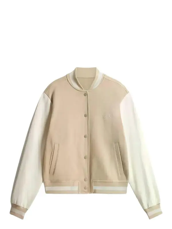 Woolrich Embroidered Logo Drop-shoulder Jacket - Neutrals