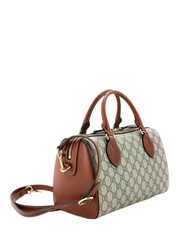 Gucci Gg Monogram Convertible Boston Bag - Brown